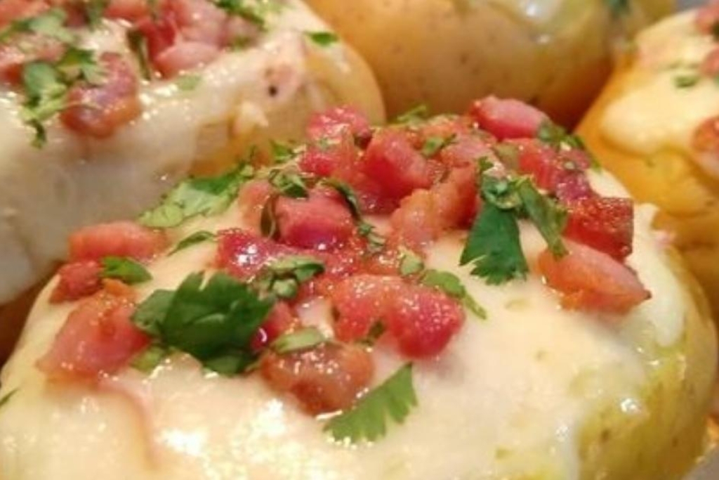 Batata Recheada Simples E Deliciosa Que Faço Toda Vez Que Estou Sem